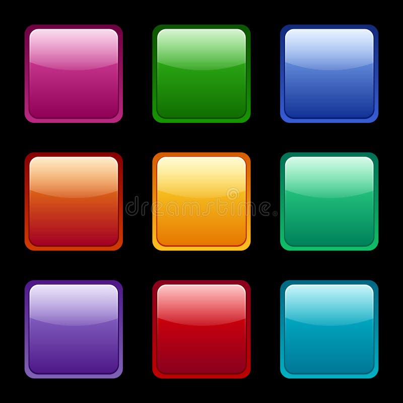 Sistema De Iconos Coloreados Del Web. Ilustración del Vector ...