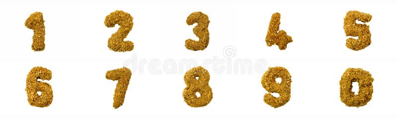 Sistema De La Arena Número 1 2 3 Aislado Foto de archivo - Imagen de ...