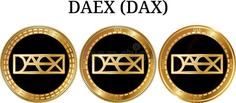 Sistema De La Moneda De Oro Física DAEX DAX Ilustración del Vector ...