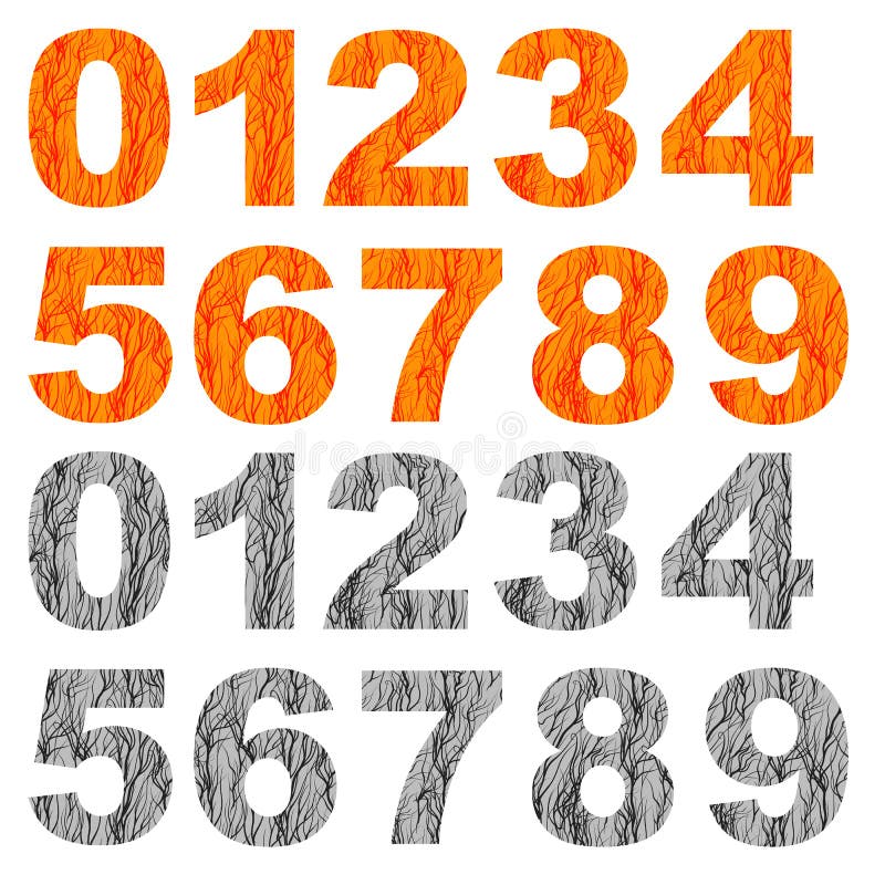 Numbers Ilustraciones Stock, Vectores, Y Clipart – (241 Ilustraciones ...