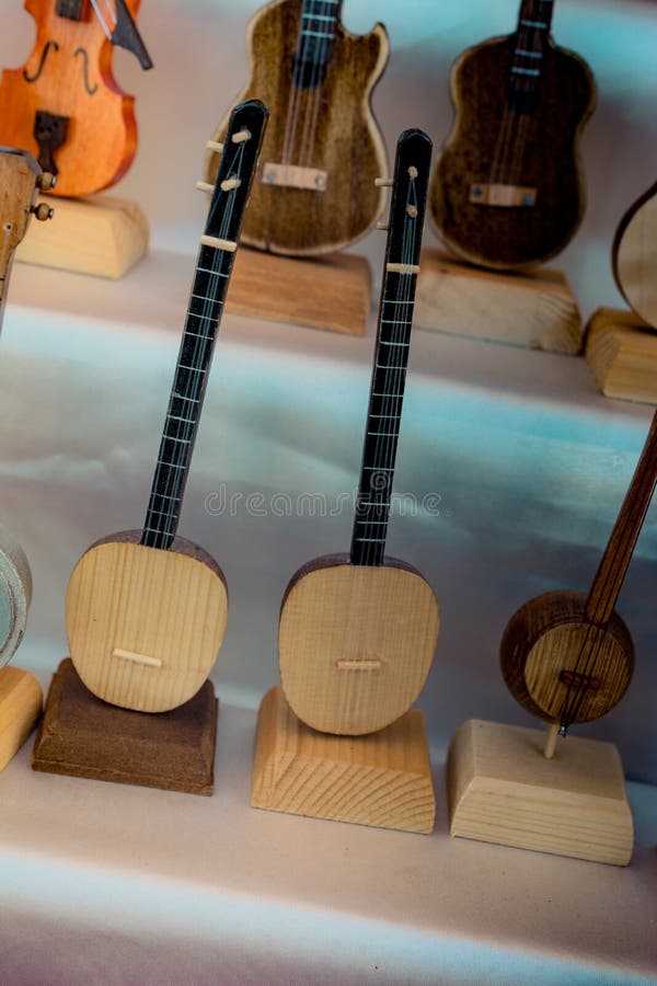 Sistema De Los Modelos De Instrumentos Musicales De Madera Foto de ...