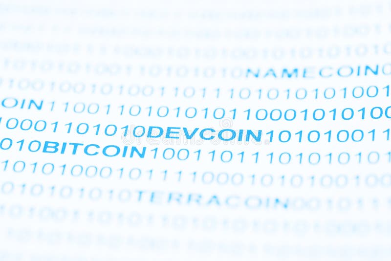 Sistema de pago de Devcoin foto de archivo. Imagen de binario - 31664248