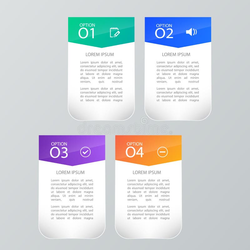 Sistema De Plantillas Infographic Ilustración del Vector - Ilustración ...