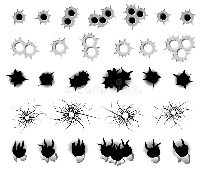 Sistema Del Agujero De Bala, Vector Ilustración del Vector ...