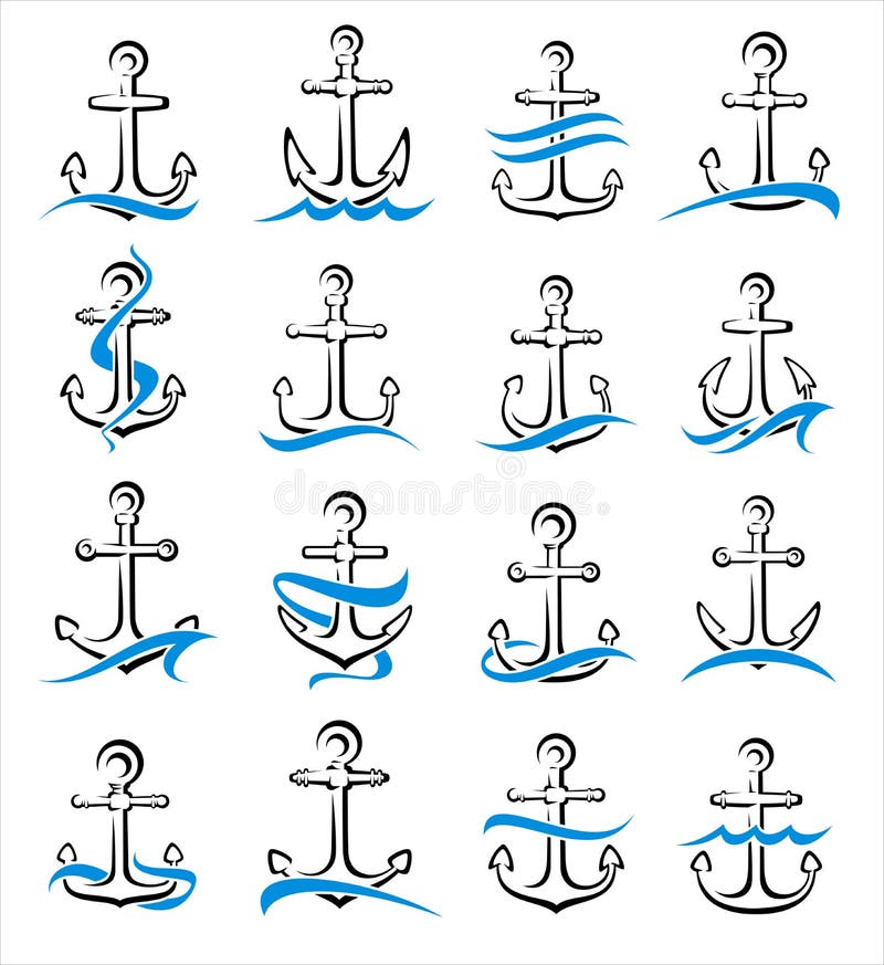 Sistema del ancla Vector ilustración del vector. Ilustración de ...