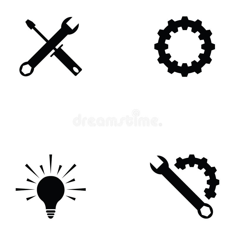 Sistema Del Icono De Los Ajustes Ilustración del Vector - Ilustración ... Sistema Del Icono De Los Ajustes Ilustración del Vector - Ilustración ...