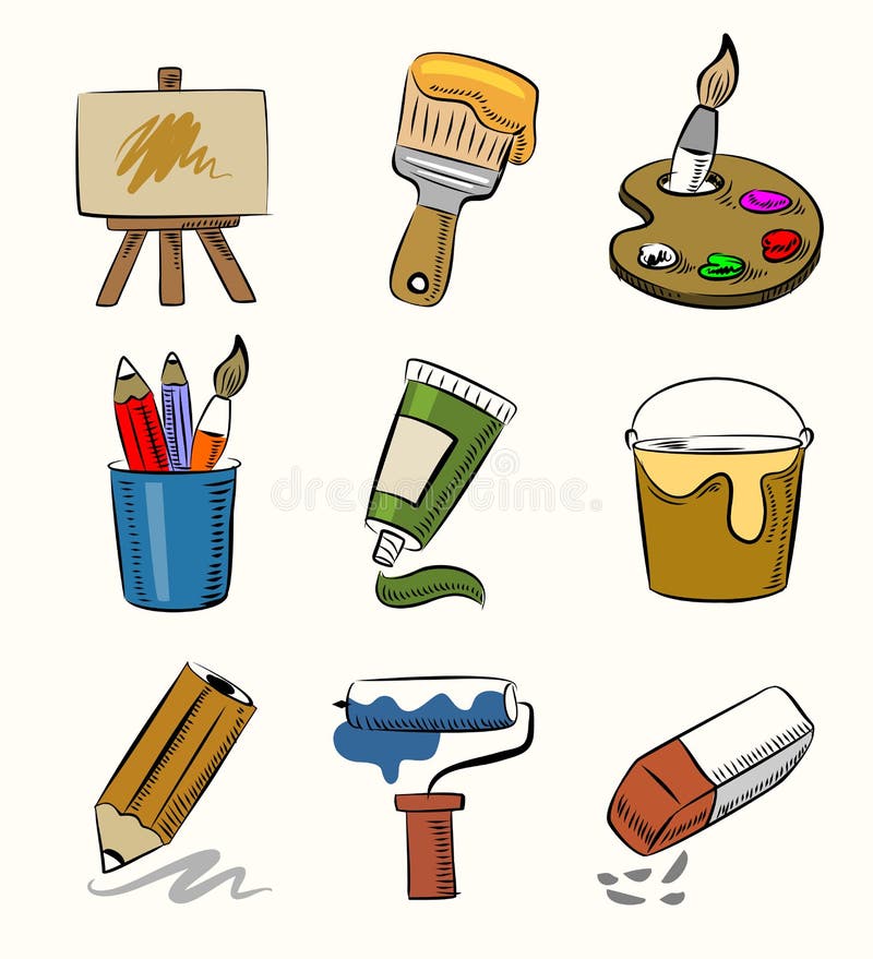 Sistema del icono del arte ilustración del vector. Ilustración de ...