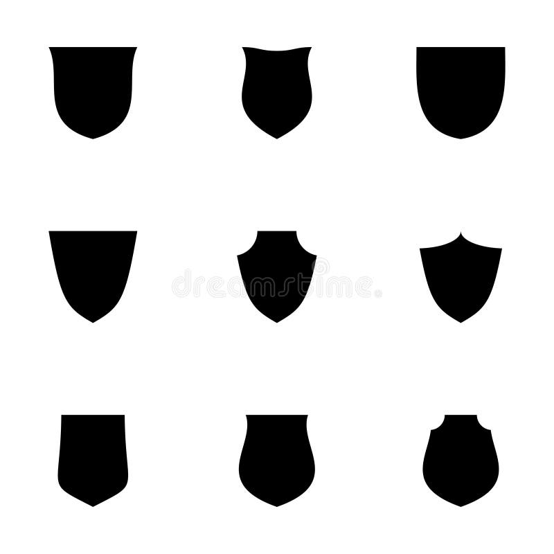 Conjunto De Iconos De Escudo Vectorial Ilustración del Vector ...