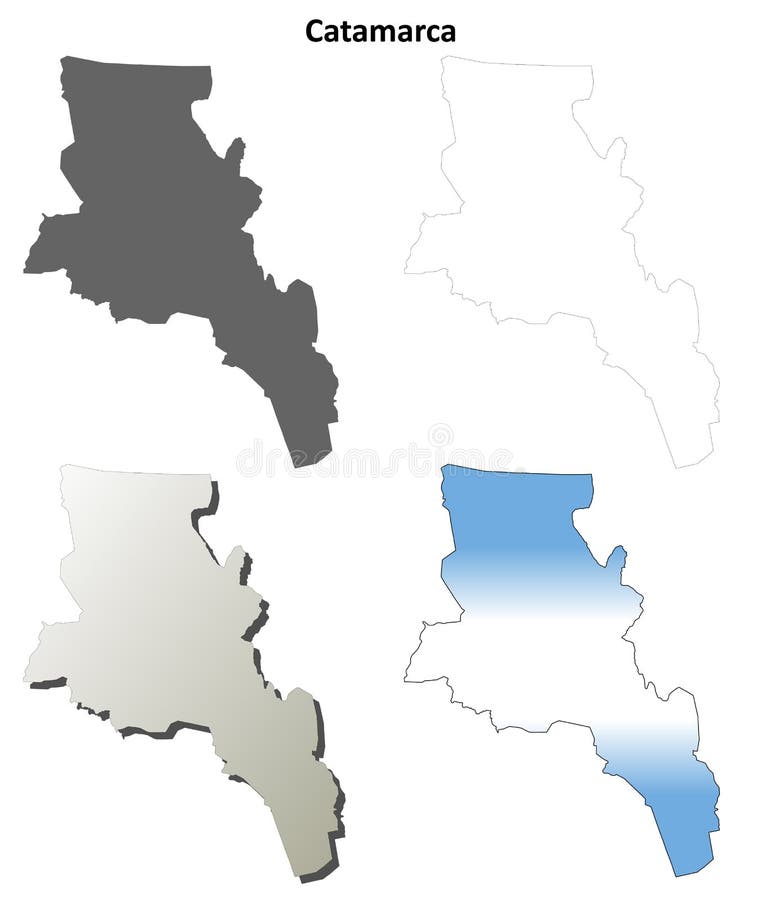 Sistema Del Mapa Del Esquema Del Espacio En Blanco De Catamarca