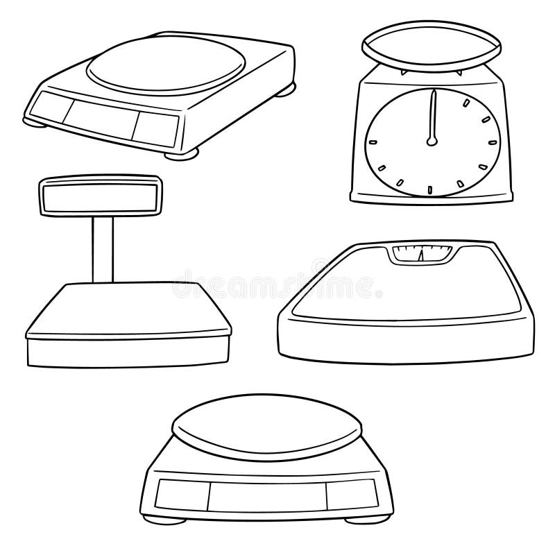 Vector de la balanza ilustración del vector. Ilustración de trazado ...