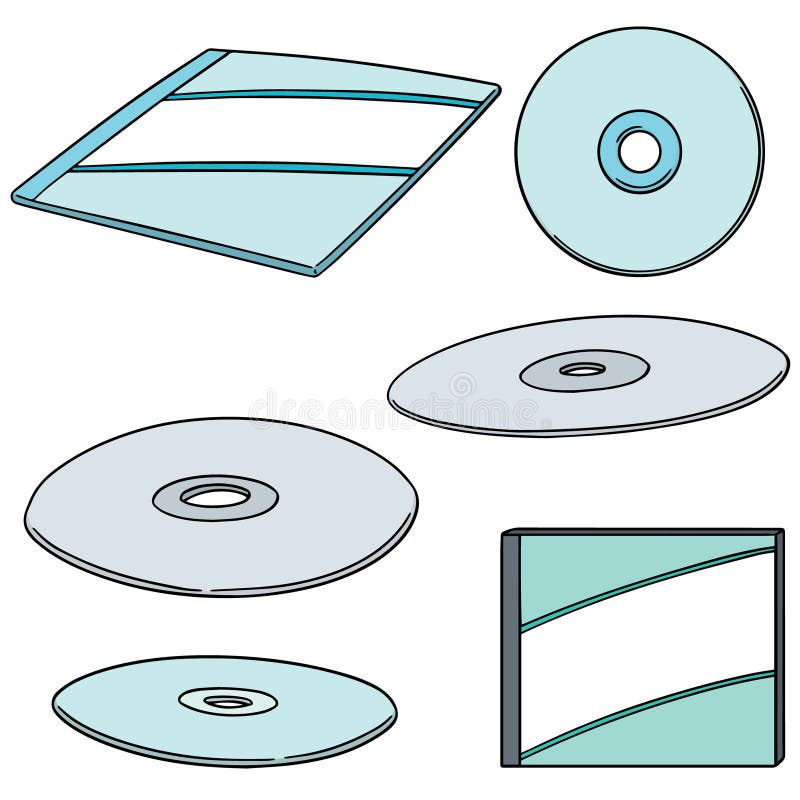 Sistema Del Vector De Cd, DVD Ilustración del Vector - Ilustración de ...