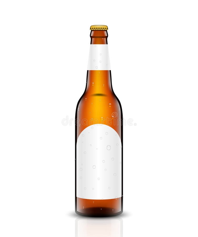 Sistema Del Vector De La Botella De Cerveza Ilustración del Vector ...