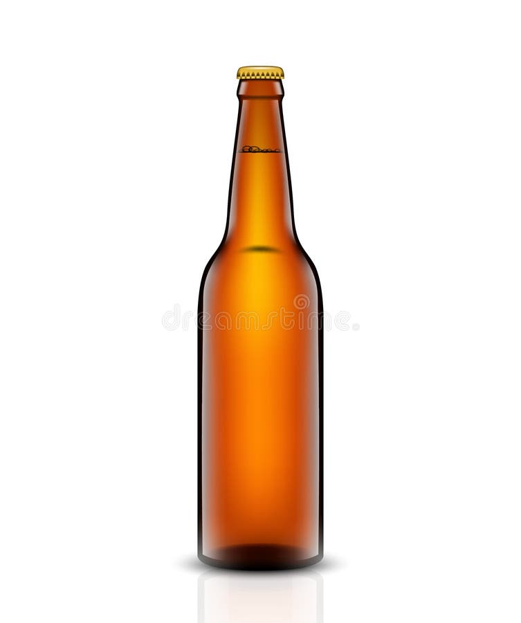 Sistema Del Vector De La Botella De Cerveza Ilustración del Vector ...