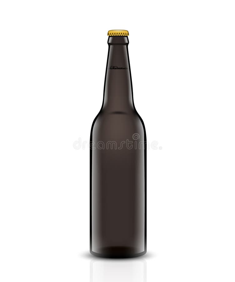 Sistema Del Vector De La Botella De Cerveza Ilustración del Vector ...