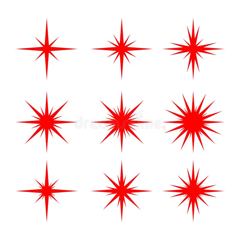 Sistema Del Vector De La Chispa Ilustración del Vector - Ilustración de ...