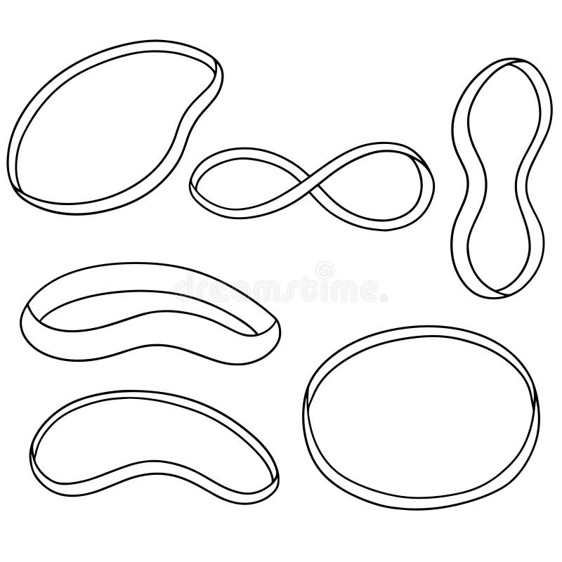 Sistema Del Vector De La Goma Ilustración del Vector - Ilustración de ...