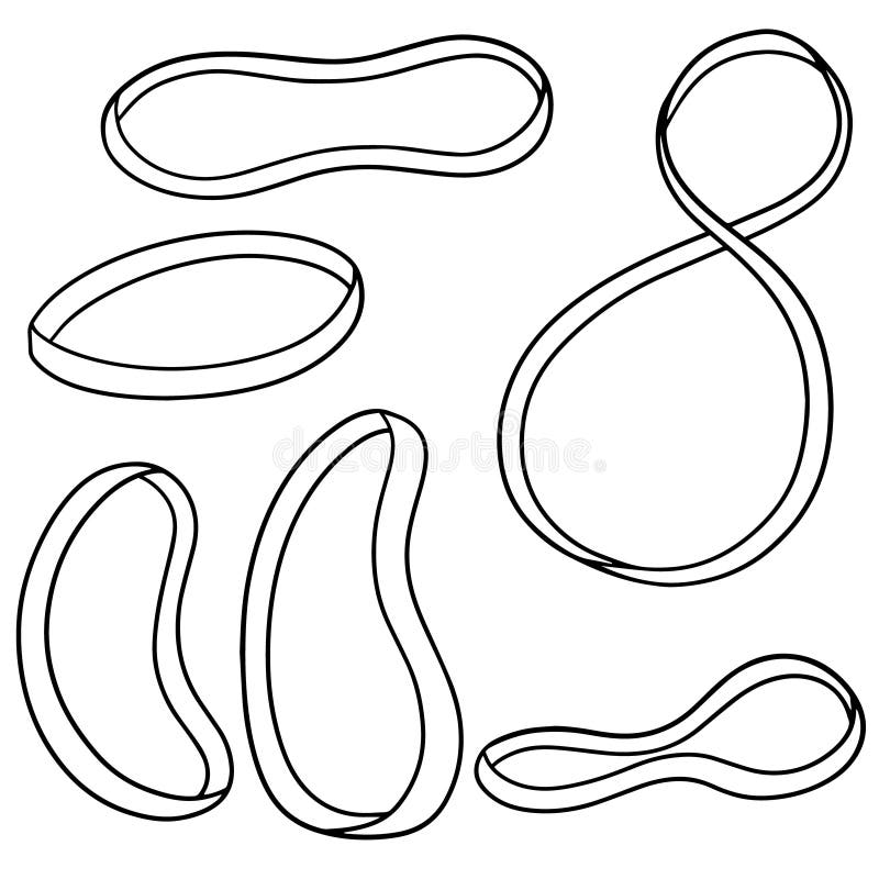 Sistema Del Vector De La Goma Ilustración del Vector - Ilustración de ...