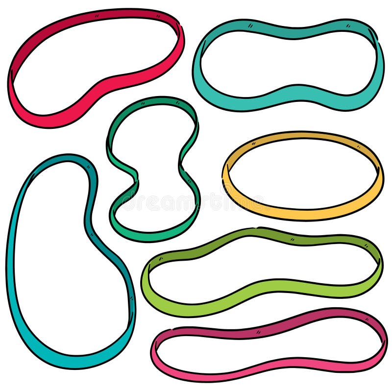 Sistema Del Vector De Las Gomas Ilustración del Vector - Ilustración de ...