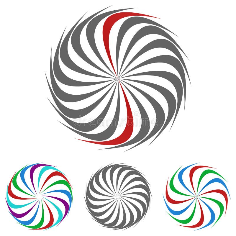 Sistema Del Vector Del Logotipo Del Remolino Ilustración del Vector ...