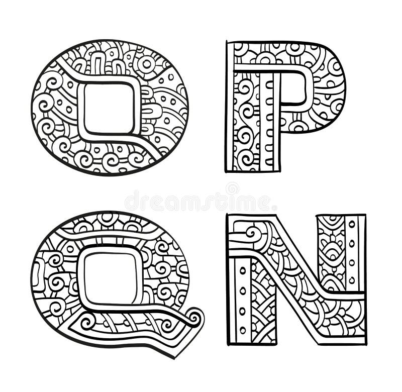 Sistema Del Vintage De Letras Iniciales Ilustración del Vector ...