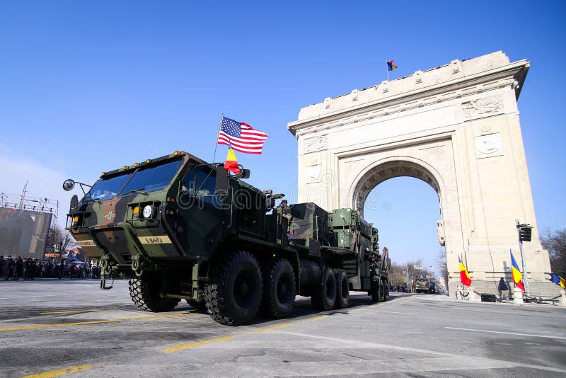 Sistema Do SAM Do Míssil Terra-ar Do PAC 3+ Do Patriota Imagem de Stock ...