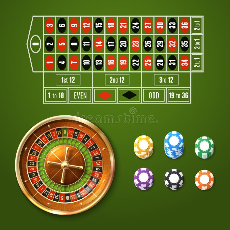 Ruleta europea en línea ilustración del vector. Ilustración de triunfo ...