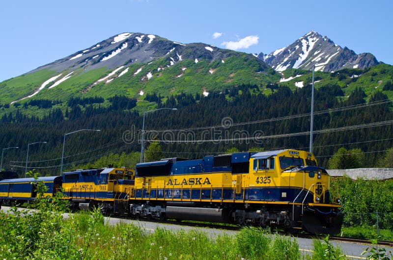 Sistema Ferroviario De Alaska Foto editorial - Imagen de exterior ...