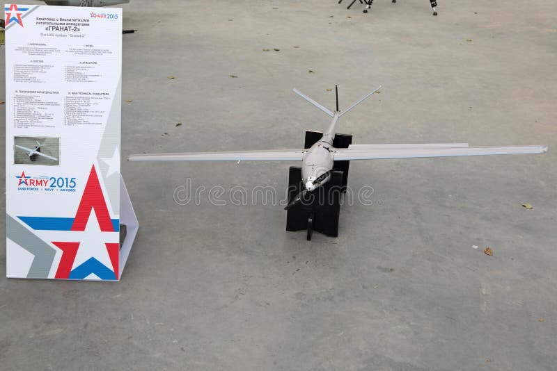 Sistema Granat-2 del UAV fotografía editorial. Imagen de explorador ...