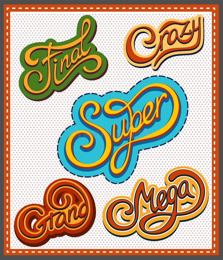 Sistema Manuscrito De Las Letras Ilustración del Vector - Ilustración ...