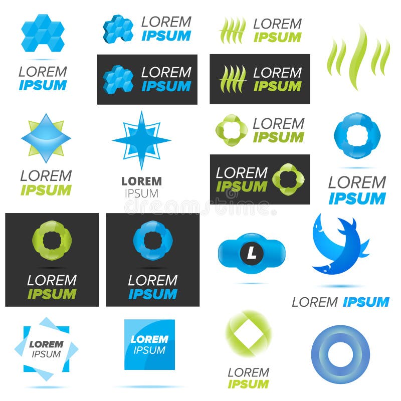 Sistema Multiusos Del Logotipo Foto de archivo - Imagen de conjunto ...