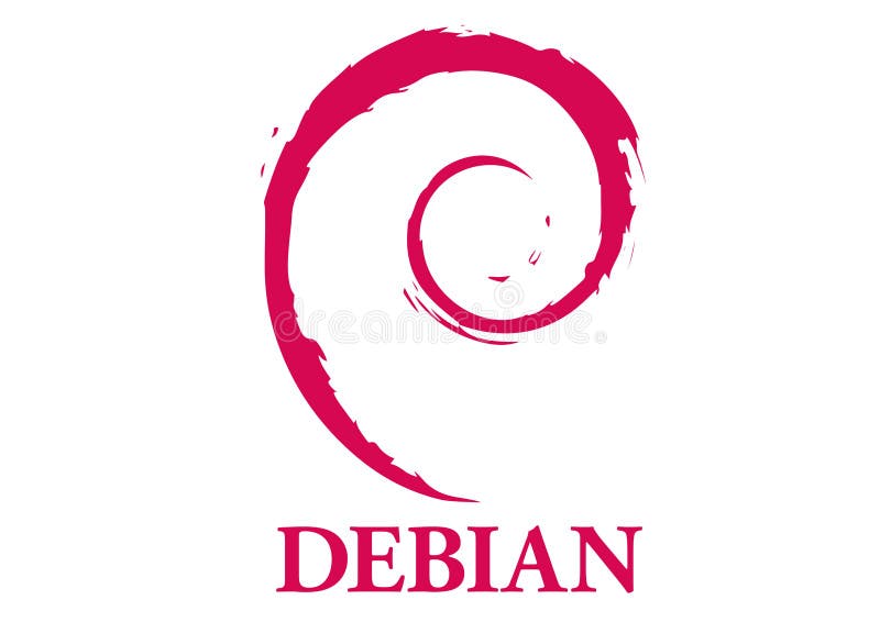 Sistema operativo debian fotografía editorial. Ilustración de fuente - 118453337