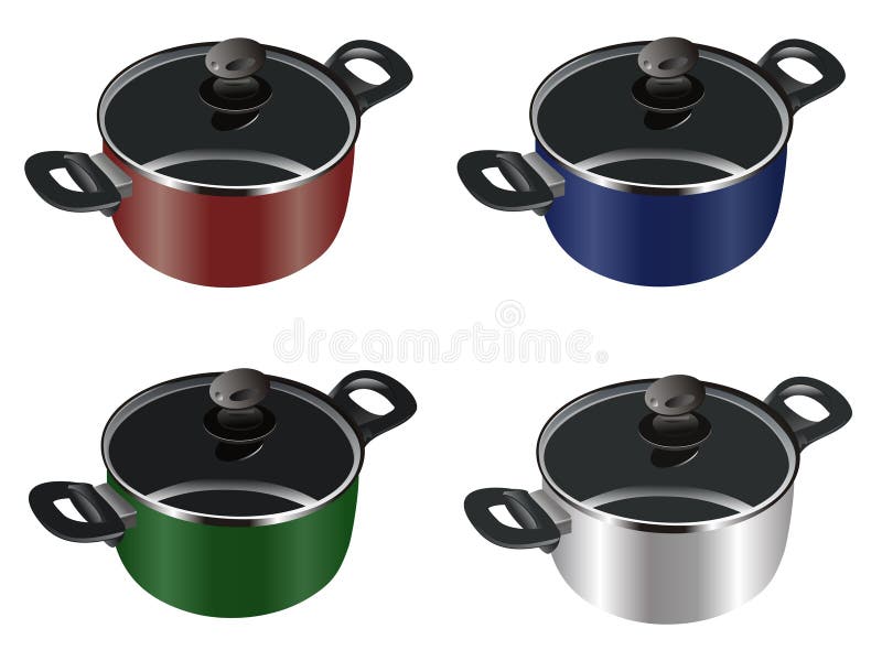 Cazo Realista Cookware Vector Ilustración del Vector - Ilustración de ...