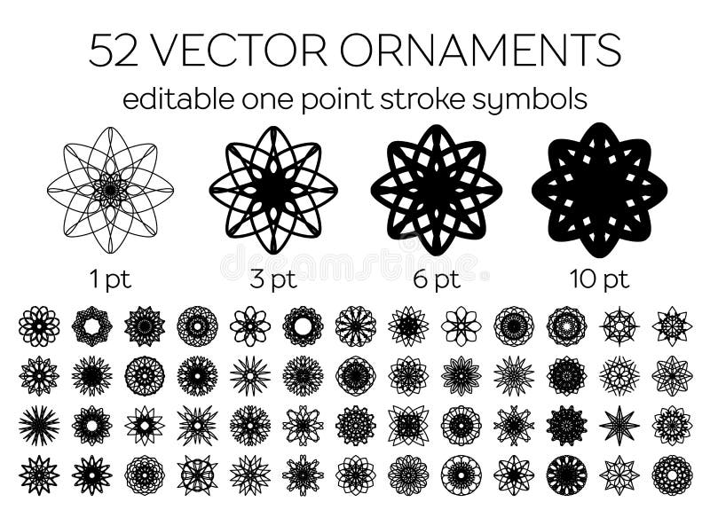 Sistema De Símbolos Redondo Ilustración del Vector - Ilustración de ...