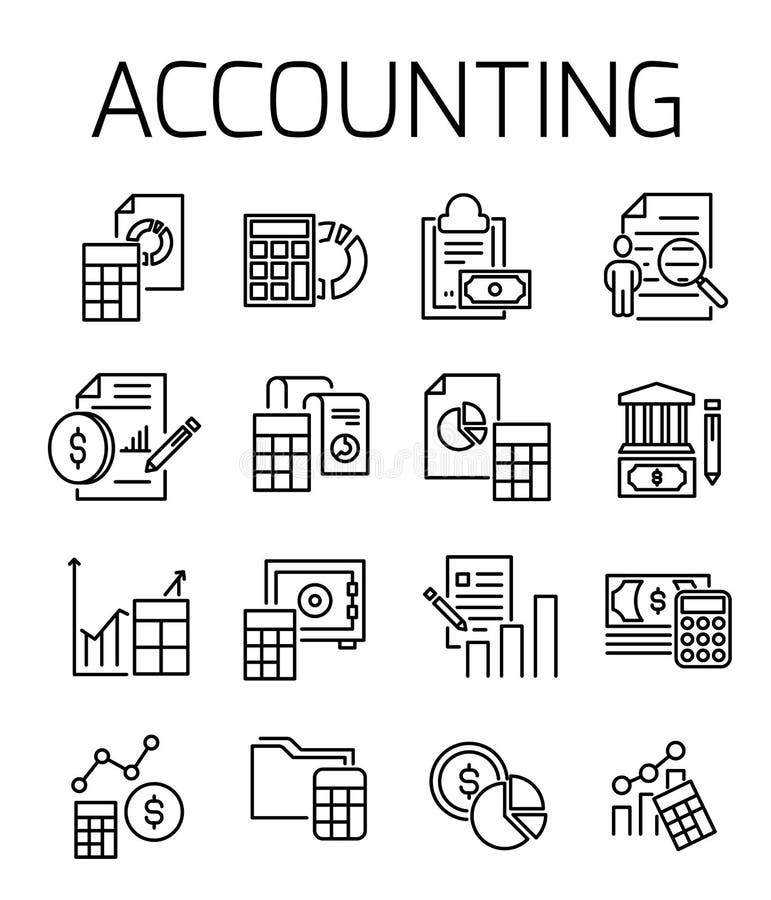 Sistema Relacionado Del Icono Del Vector Que Considera Ilustración del ...