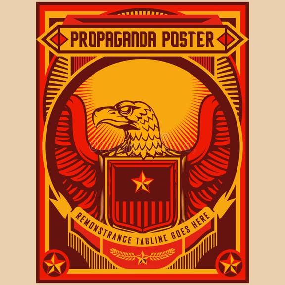 Sistema Retro De Eagle Propaganda Posters Elements Background ...