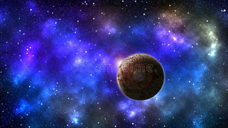 Sistema Solar Com Planeta Desconhecido Ilustração Stock - Ilustração de ...