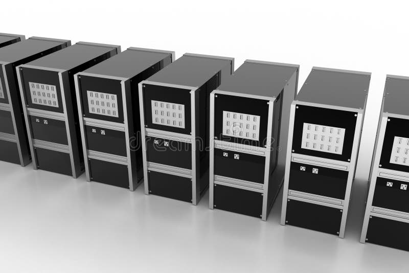 Sistemi Del Server Della Rete Del Computer Illustrazione di Stock ...