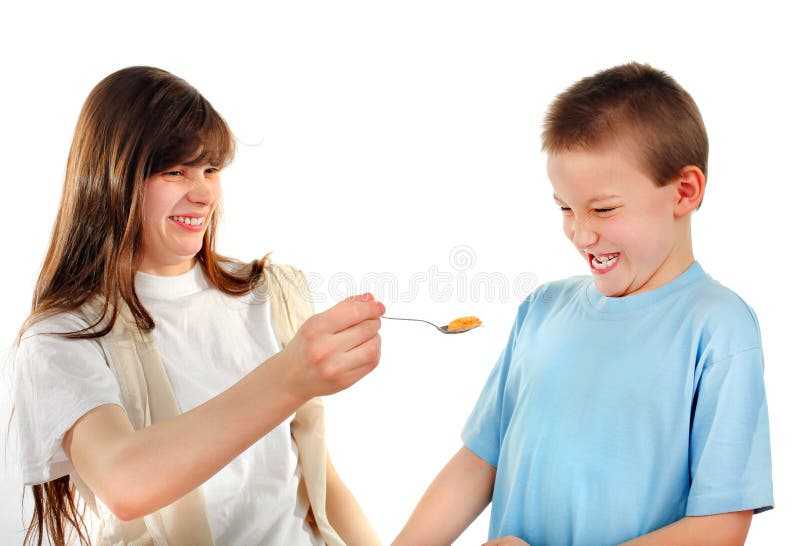 453 Sister Feed Little Brother Stock Photos - Free & Royalty-Free Stock ...