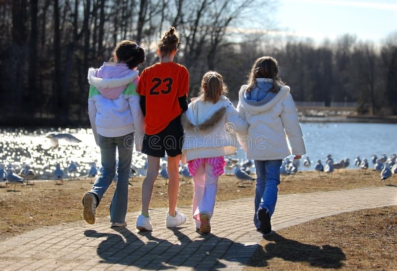 Sister s Hand in Hand stock image. Image of love, outdoors - 1988317