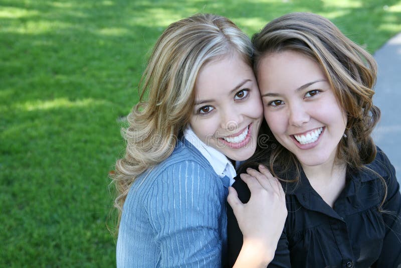 Sisterly Love stock photo. Image of family, smile, beautiful - 1716118