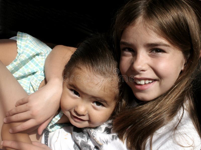 Sisterly Love stock image. Image of smile, holding, happiness - 907075