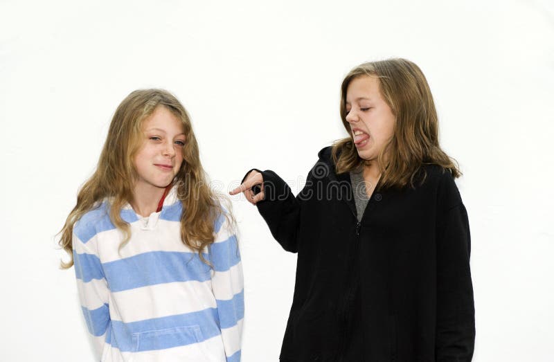Sisters arguing stock image. Image of finger, smug, together - 12073095