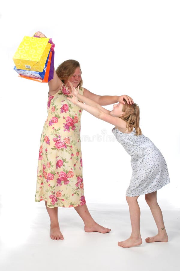 Sisters fighting over ball stock image. Image of envy - 5885399