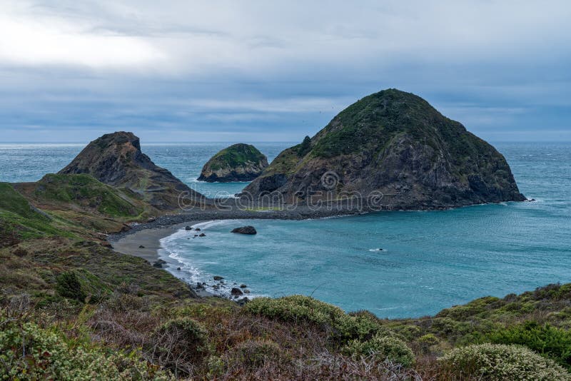 Sisters Rock State Park on the Pacific Coast of Oregon, USA Stock Image ...