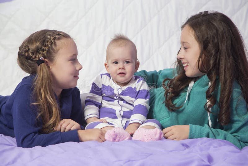 Sisters stock image. Image of cute, sweet, happy, young - 79614613