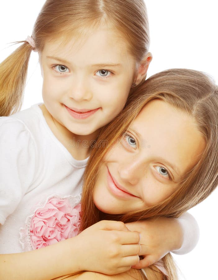 Sisters stock image. Image of childhood, color, background - 40478303