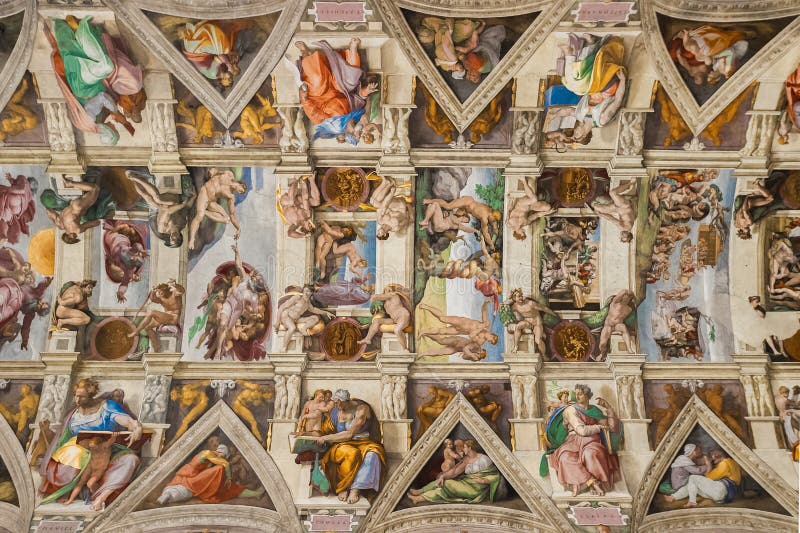 249 Michelangelo Creation Sistine Chapel Stock Photos - Free & Royalty ...