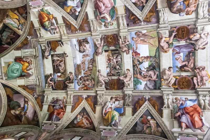 Genesis - Sistine Chapel, Michelangelo Buonaroti Editorial Photography ...