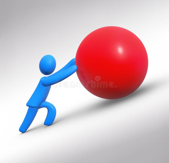 Sisyphus stock illustration. Illustration of physical - 15273190