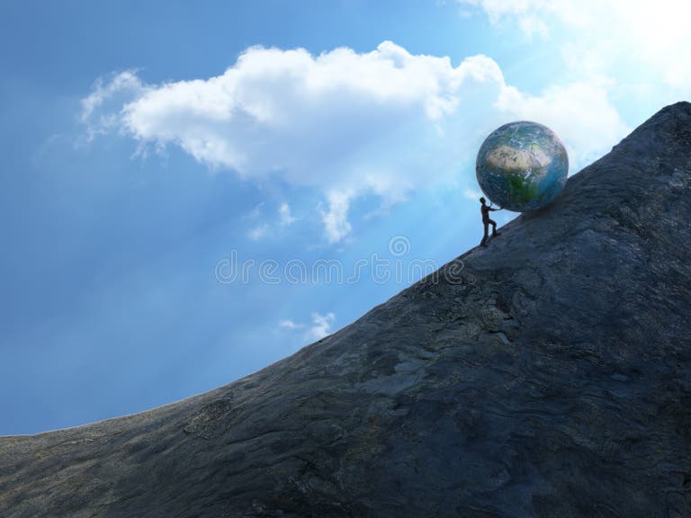 Sisyphus stock image. Image of idea, business, conceptual - 29417157
